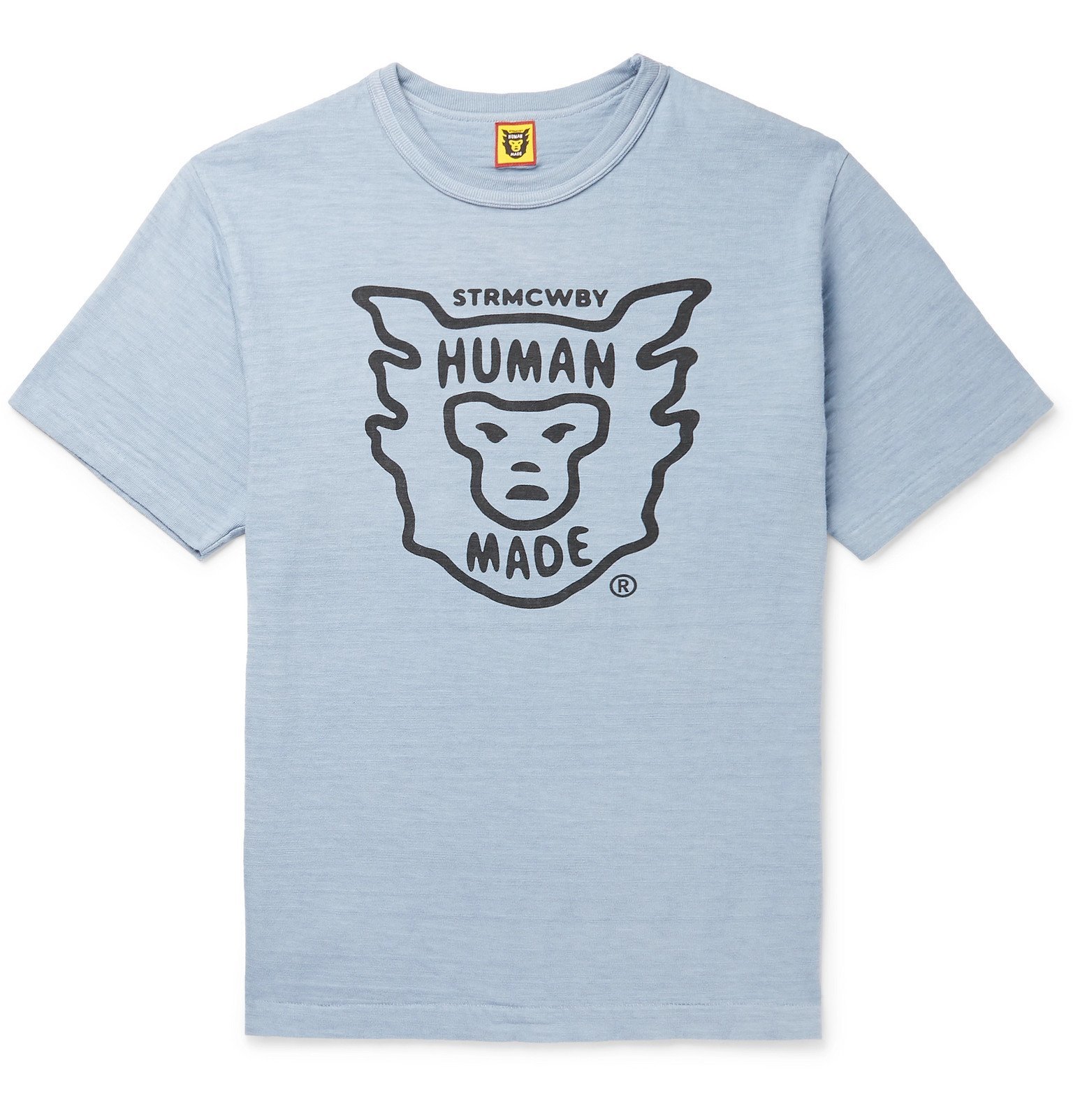 Human Made - Logo-Print Cotton-Jersey T-Shirt - Blue Human Made