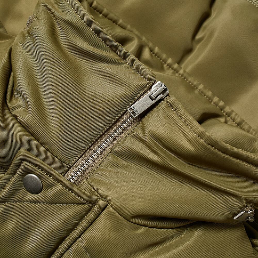 Saint Laurent Men's Nylon Aviator Jacket in Khaki Saint Laurent