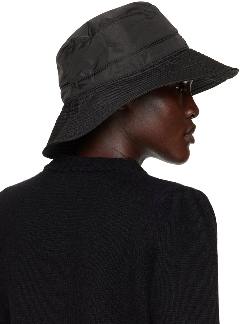 GANNI Black Tech Bucket Hat GANNI