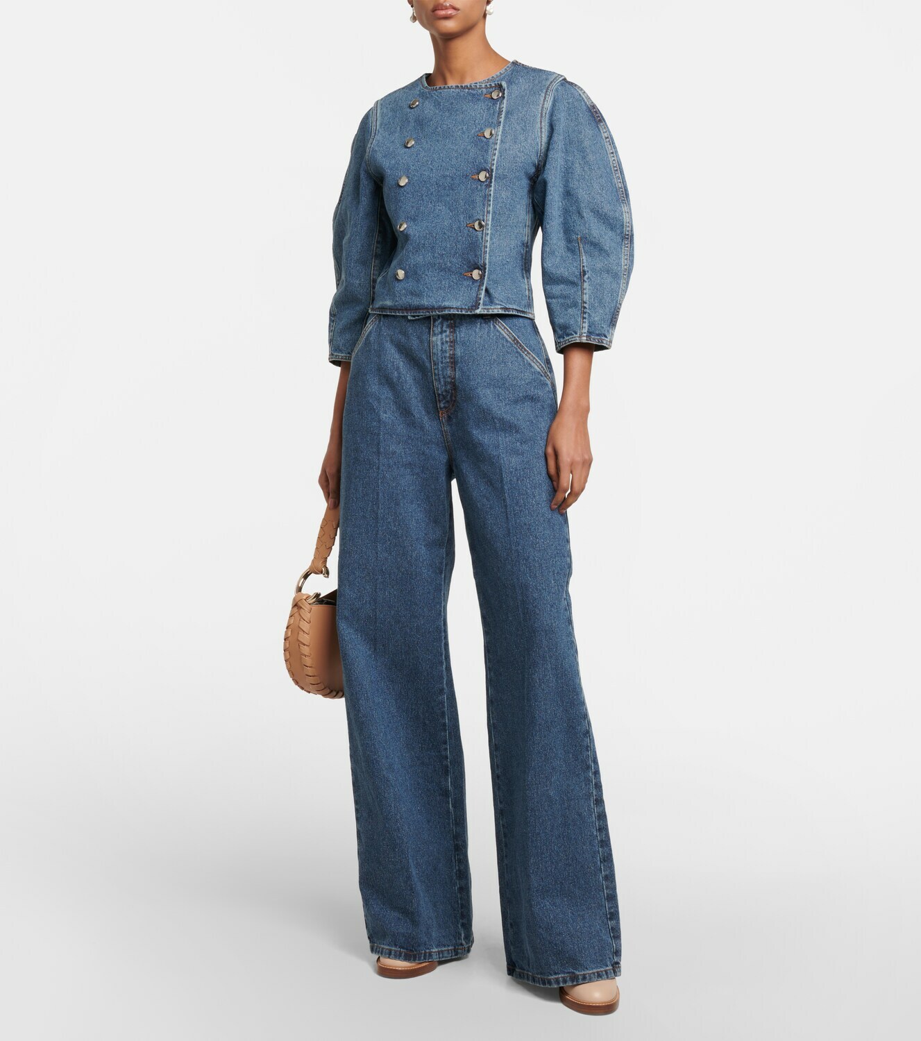 Chloe - Double-breasted denim jacket Chloe
