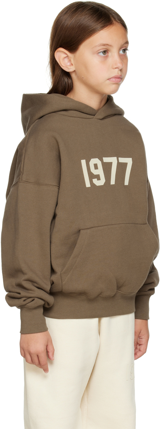 Essentials Kids Brown '1977' Hoodie Essentials