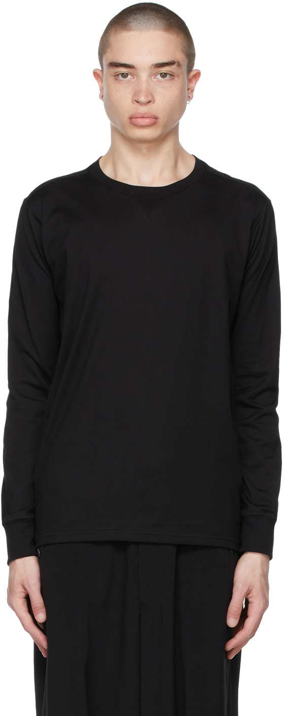TAKAHIROMIYASHITA TheSoloist. Black Crewneck Long Sleeve T-Shirt ...