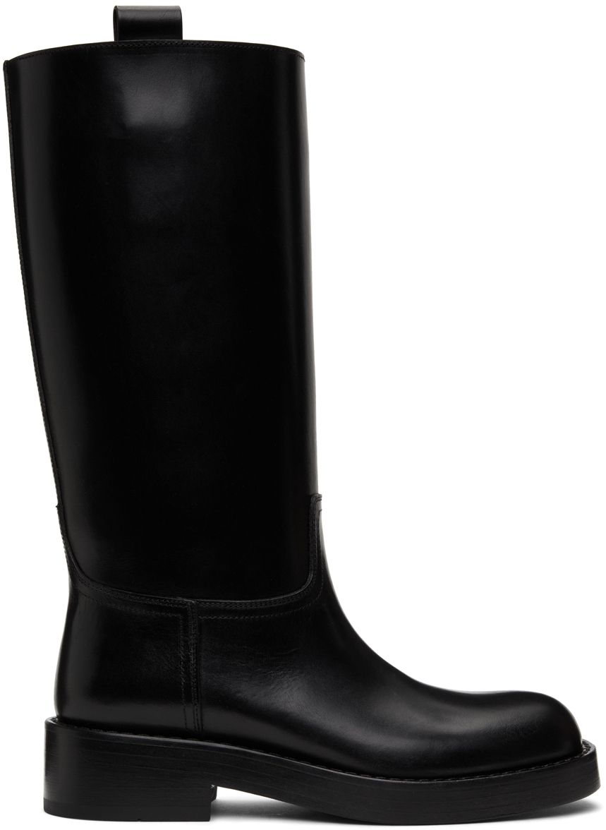 Ann Demeulemeester Leather Stein Boots Ann Demeulemeester