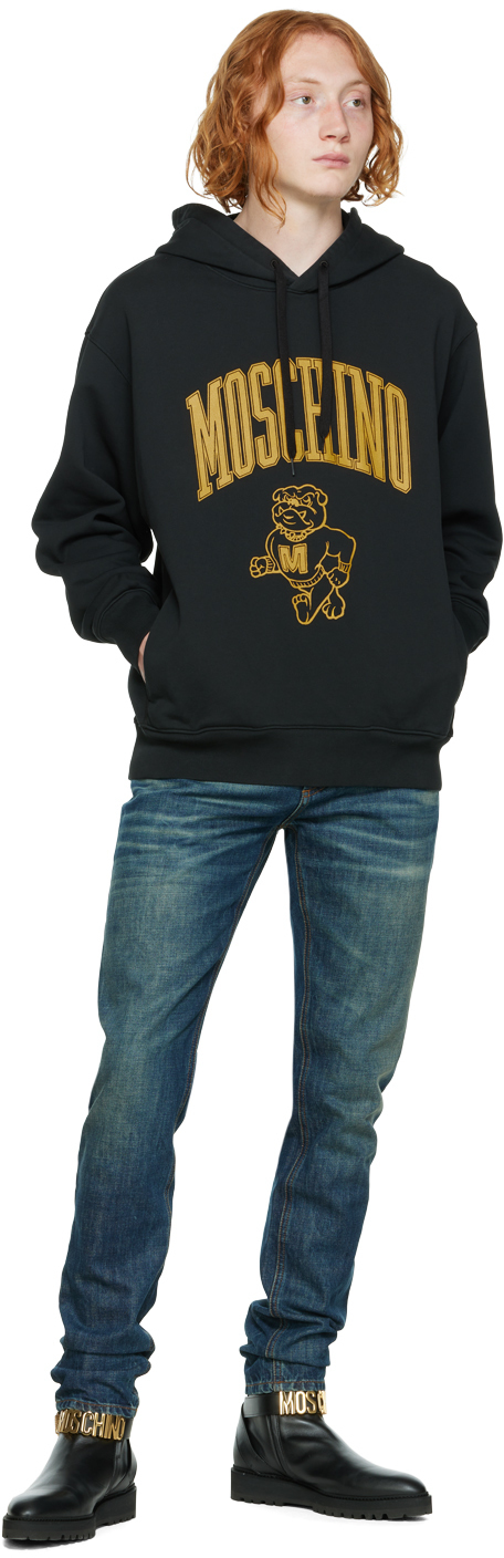 Moschino Blue Varsity Hoodie Moschino