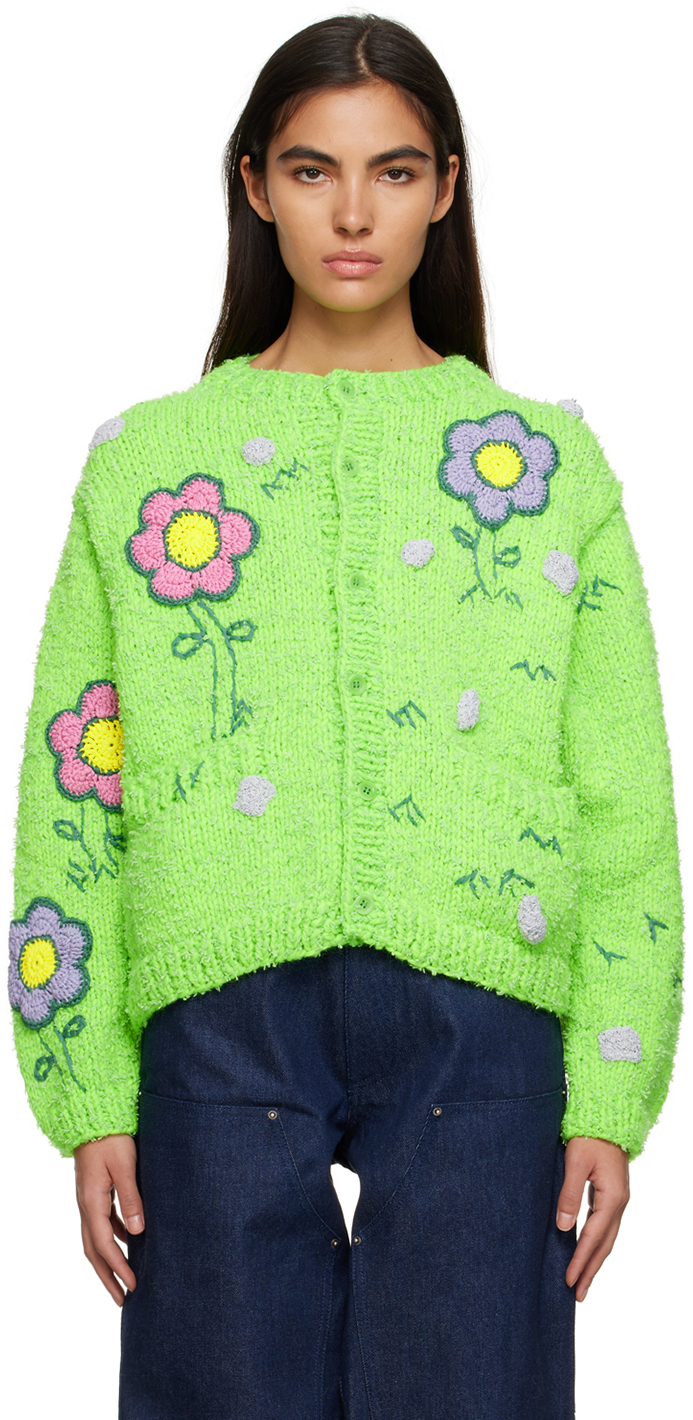 Sky High Farm Workwear Green Grass Land Cardigan Sky High Farm Workwear