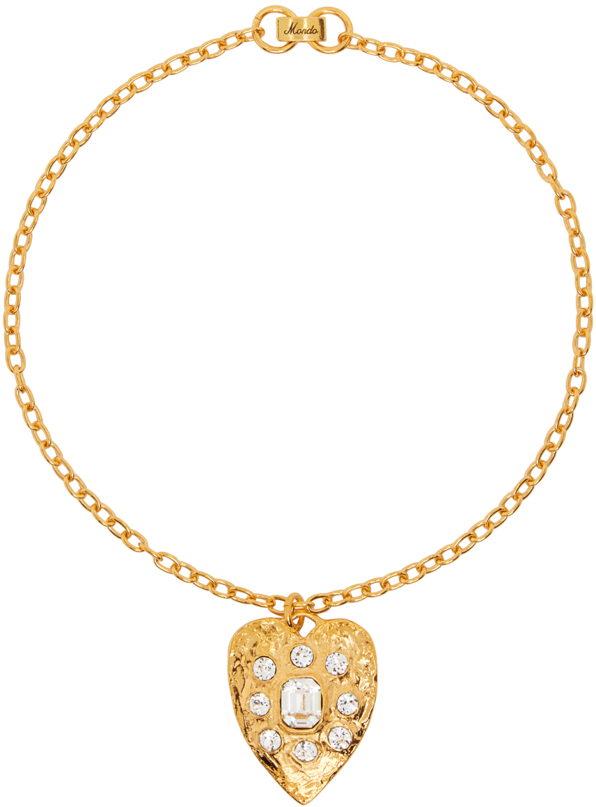 Mondo Mondo Gold Crystal Tropicana Necklace Mondo Mondo