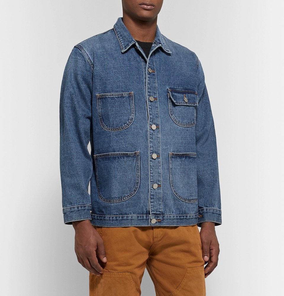 BILLY - Denim Chore Jacket - Mid denim Billy
