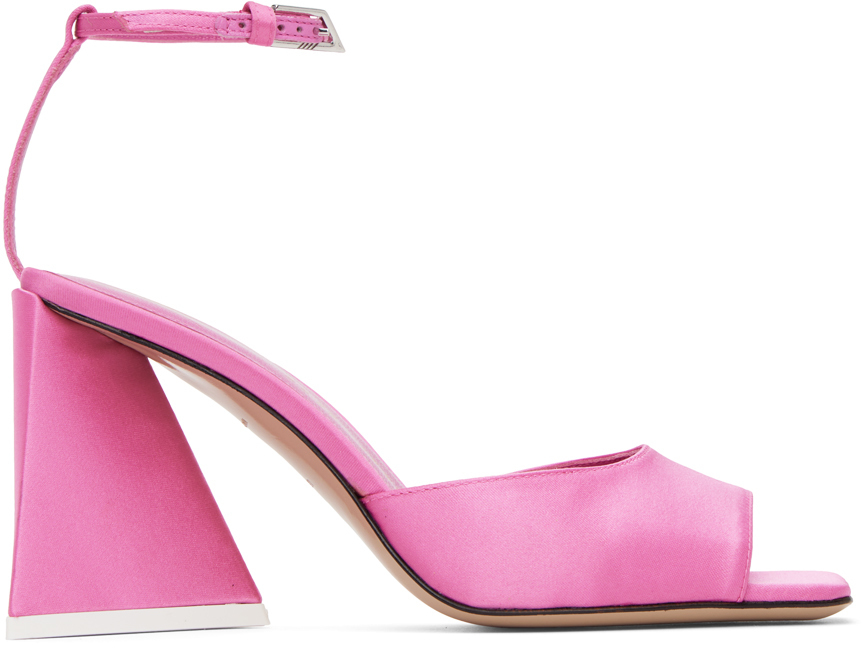 The Attico Pink Piper Heeled Sandals The Attico