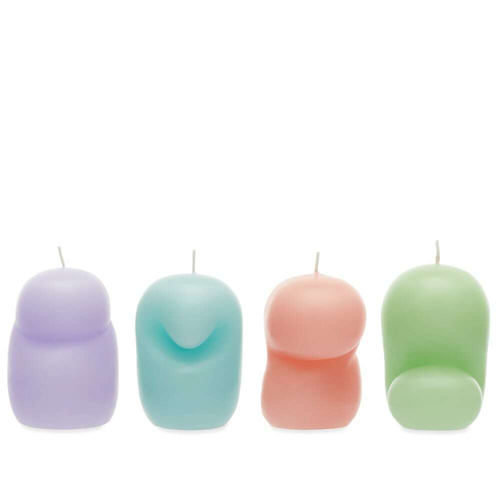 Areaware Goober Candle Mini - Set of 4 in Ba/Ma/La/Da Areaware