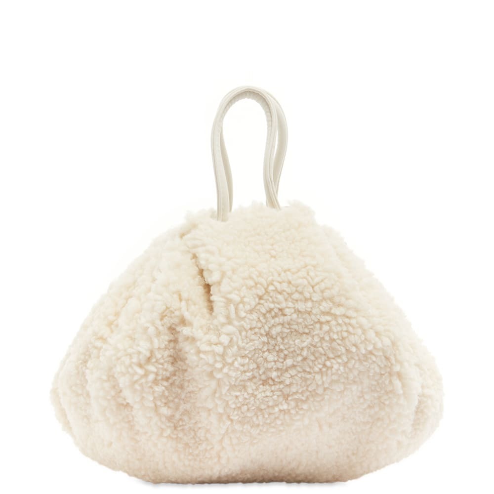 Simon Miller Women's Scrunch Bag in Bone Vegan Shearling Simon Miller