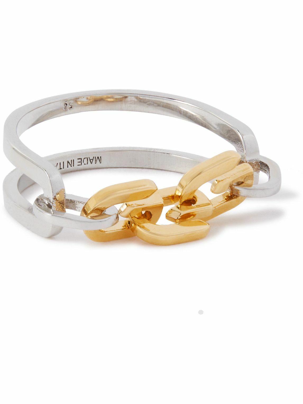 Givenchy - G Link Silver and Gold-Tone Ring - Silver Givenchy
