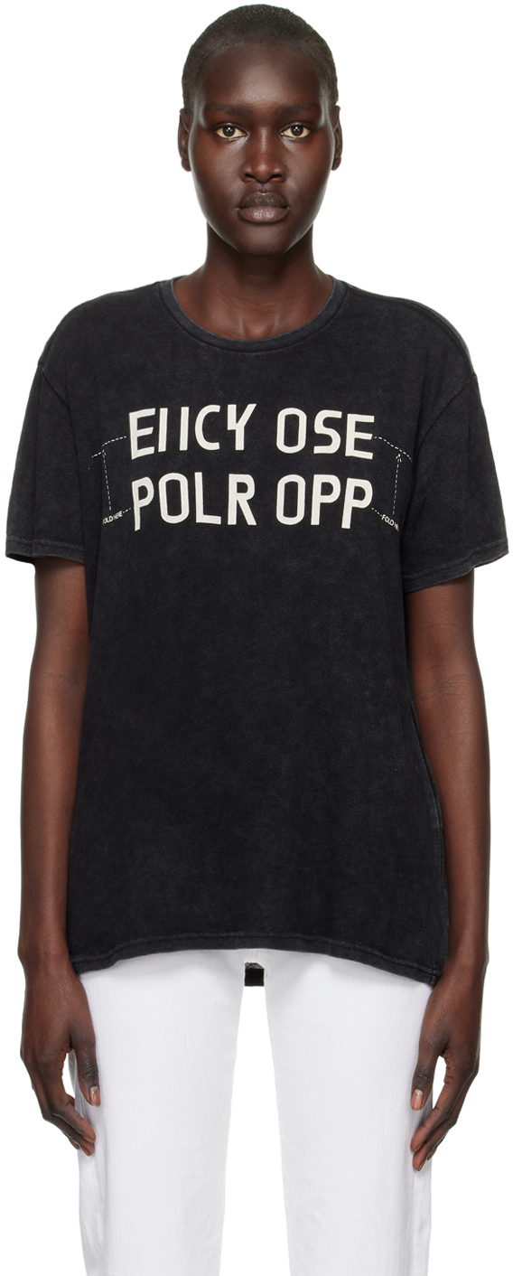 R13 Black Hidden Message T-Shirt R13