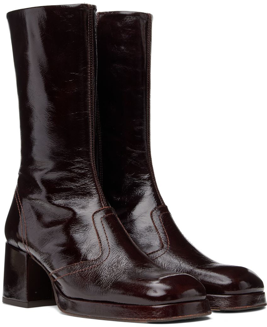 Miista Brown Cass Boots MIISTA