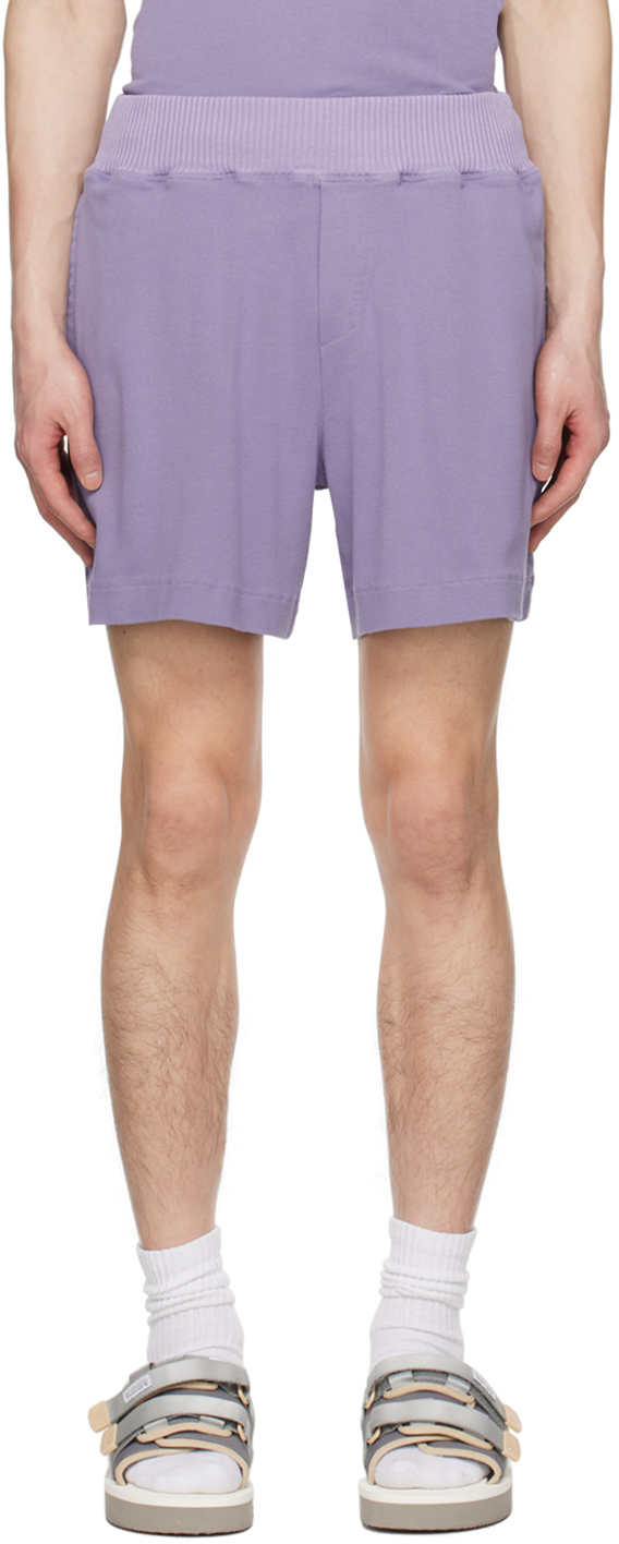 RANRA Purple Mock-Fly Shorts RANRA