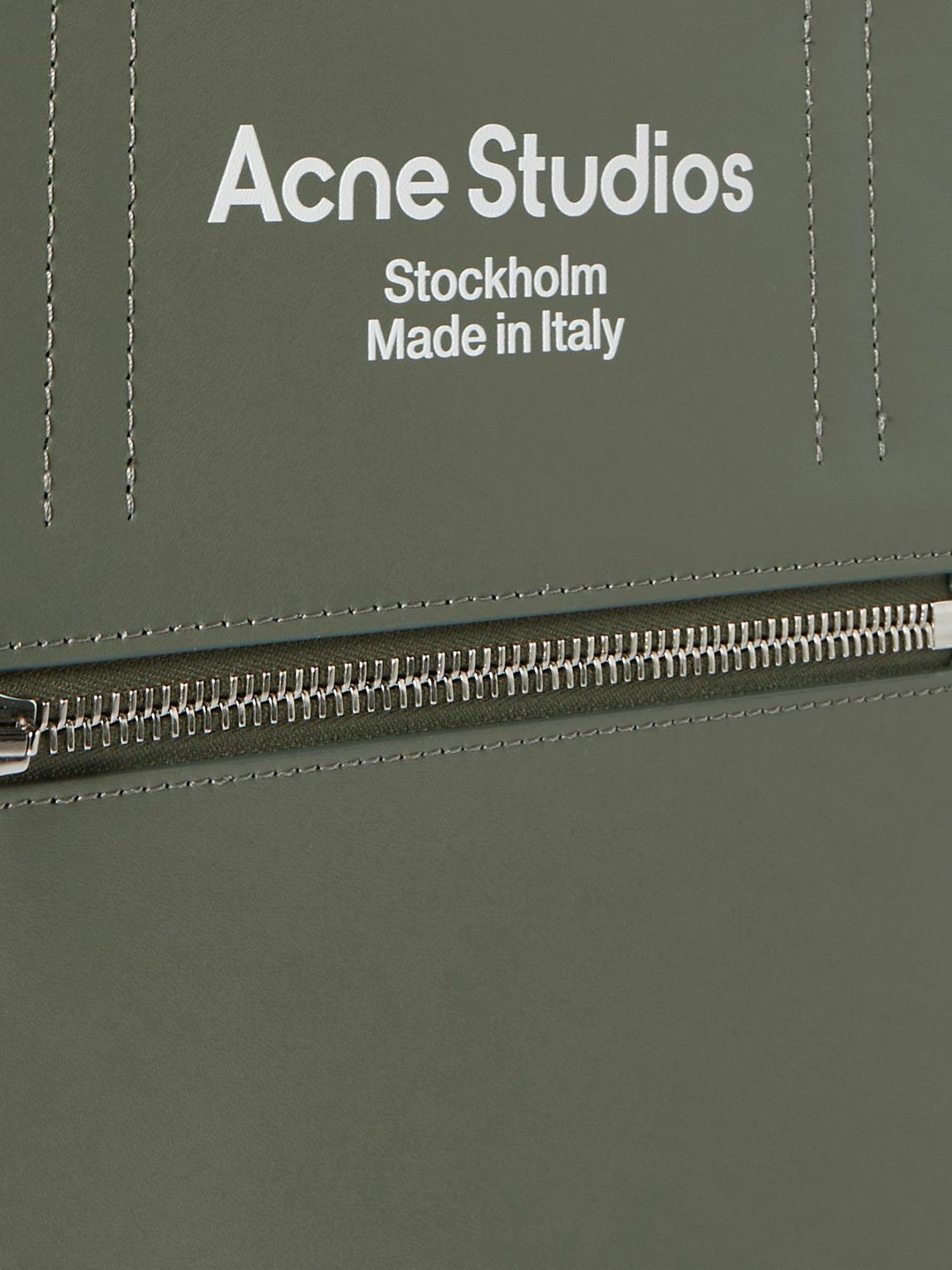 Acne Studios - Shell and Printed Leather Tote Bag Acne Studios