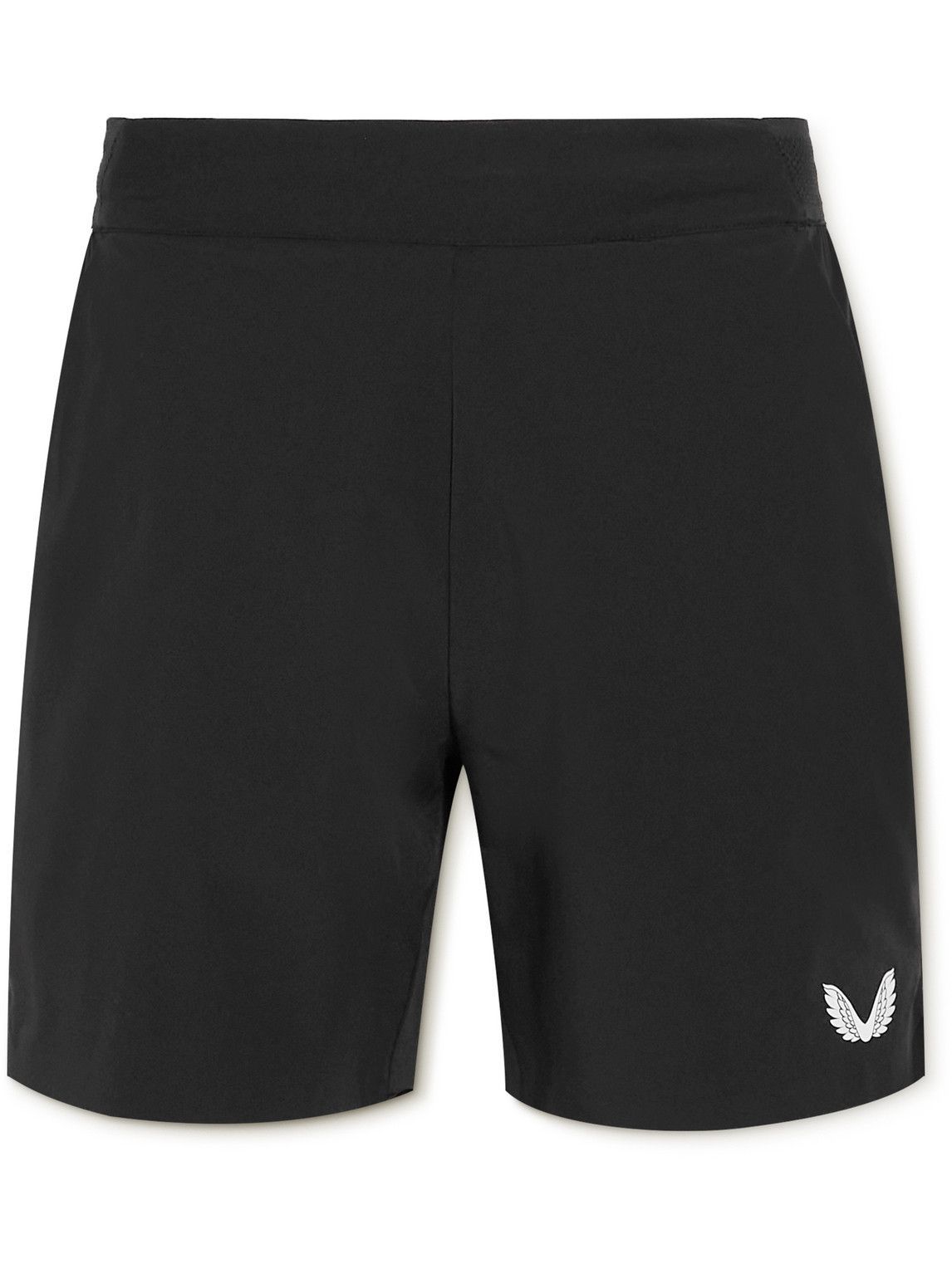 Castore - Logo-Print Stretch-Shell Running Shorts - Black CASTORE