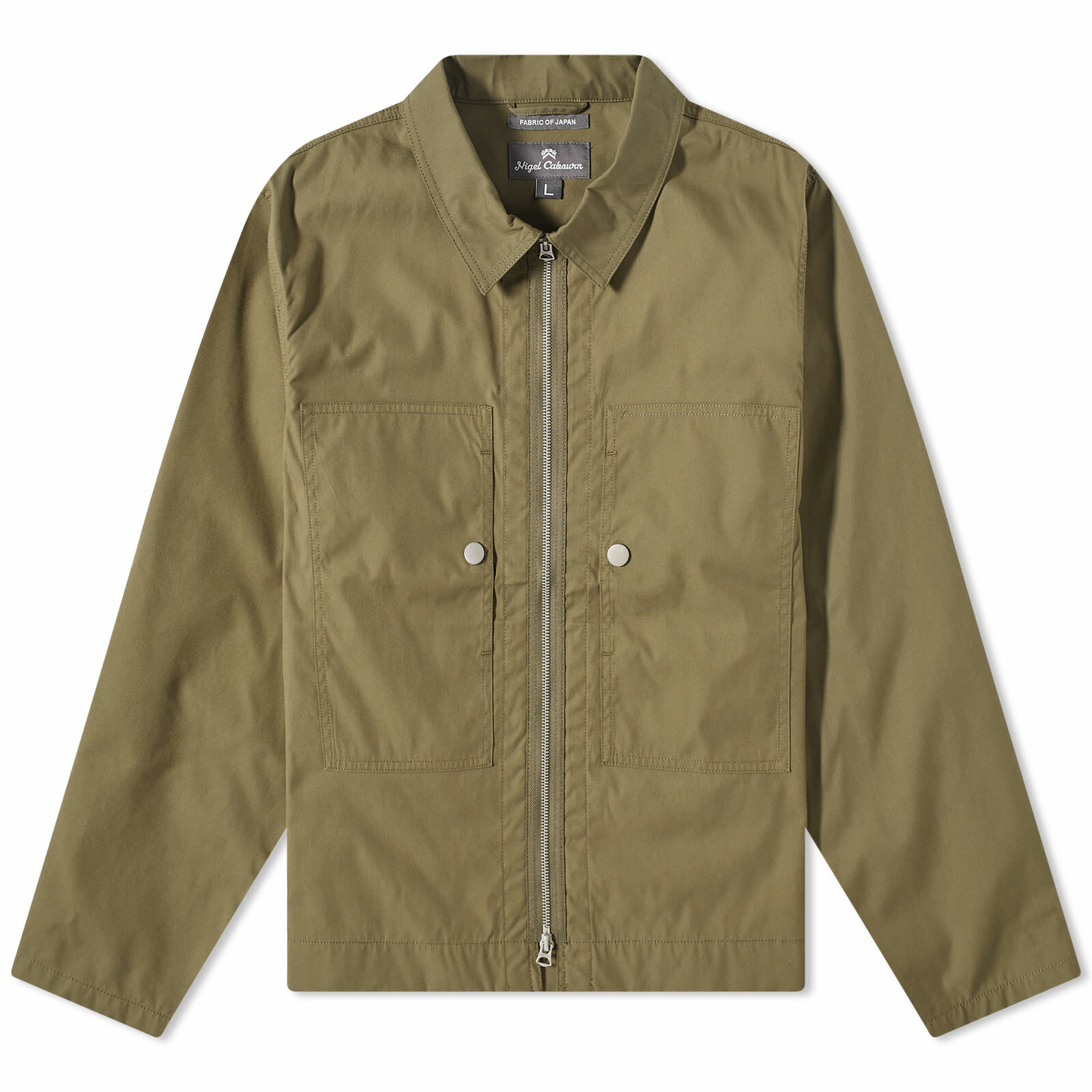 Nigel Cabourn Men's USMC Shirt Jacket in Army Nigel Cabourn