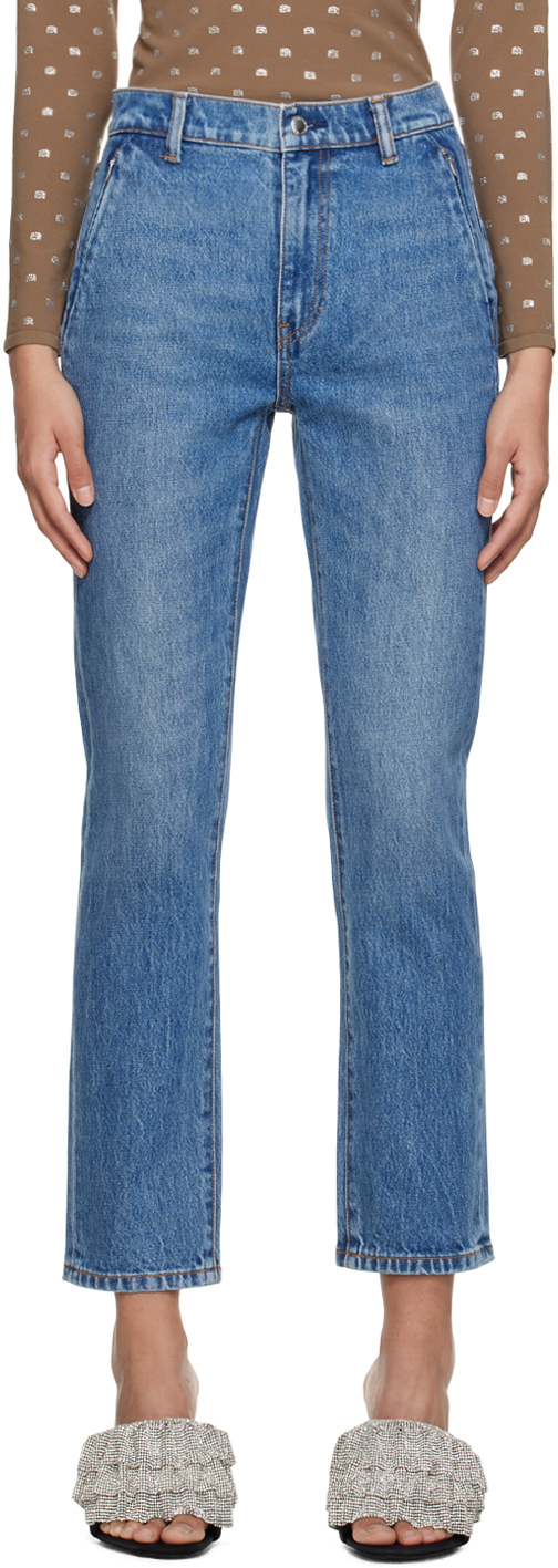 Alexander Wang Blue Stovepipe Jeans Alexander Wang