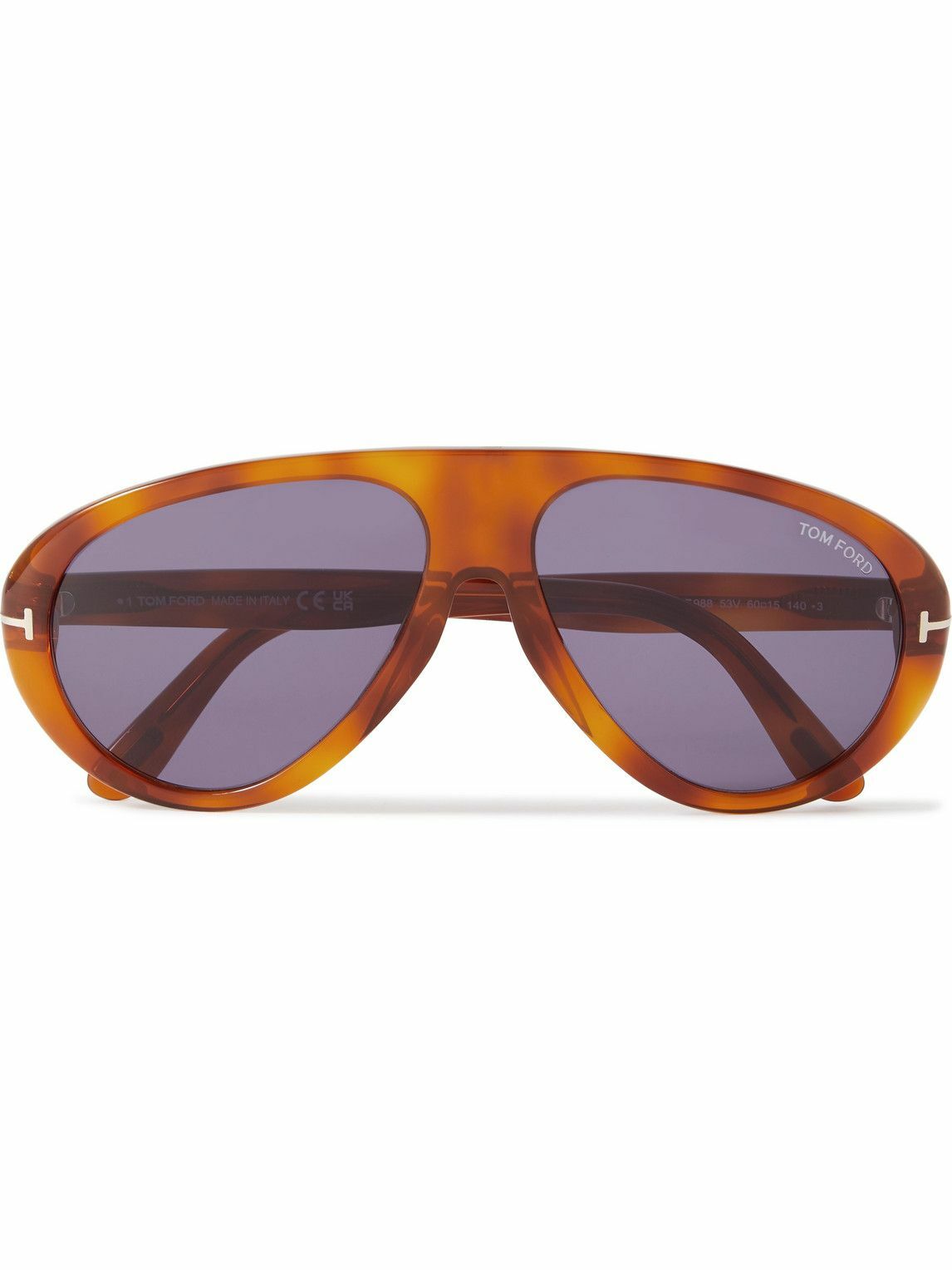 Tom Ford Aviator Style Tortoiseshell Acetate Sunglasses Tom Ford