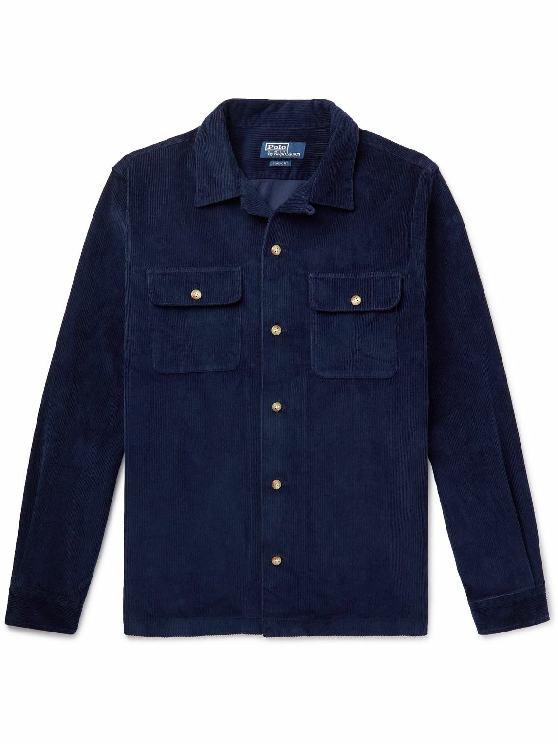 Polo Ralph Lauren - Convertible-Collar Cotton-Corduroy Shirt - Blue ...