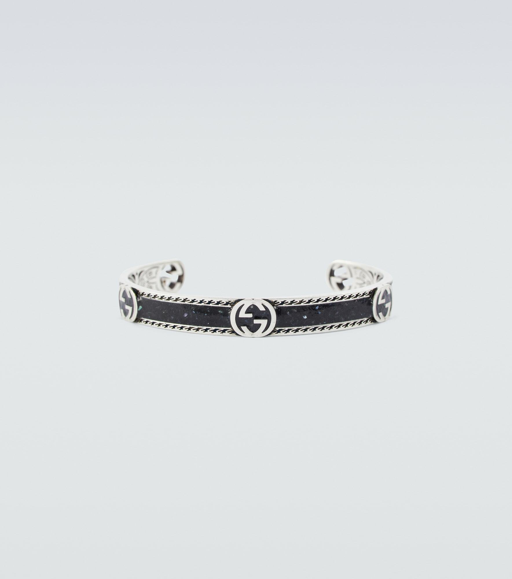 Gucci - Interlocking G sterling silver arm cuff Gucci