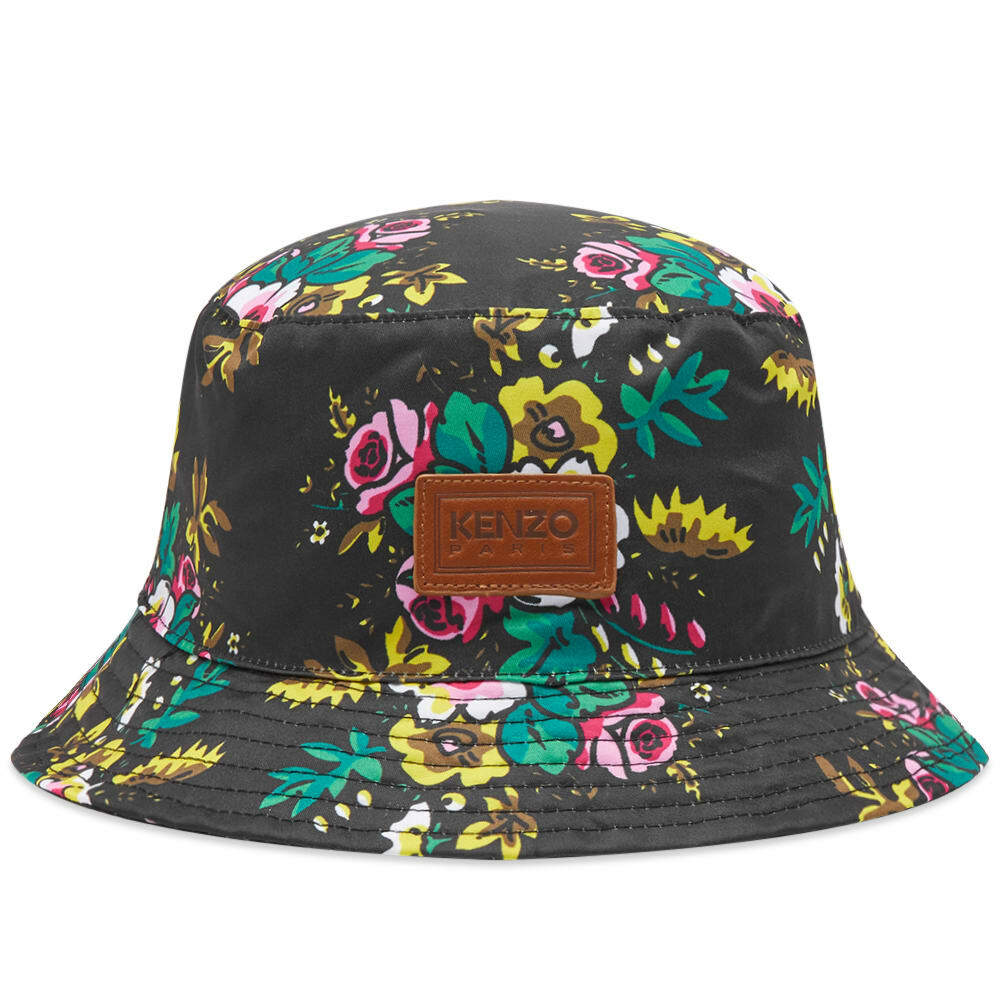 Kenzo Men's Bouquet Reversible Bucket Hat in Black Kenzo