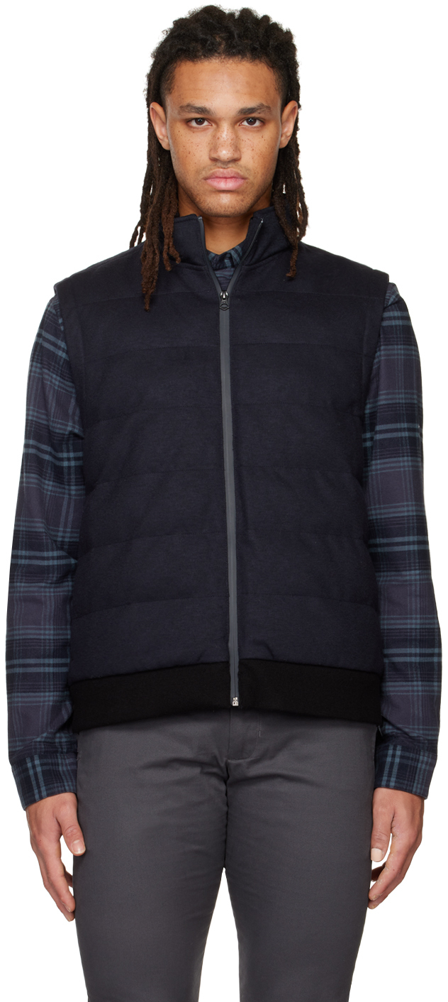 Vince Navy Padded Vest Vince