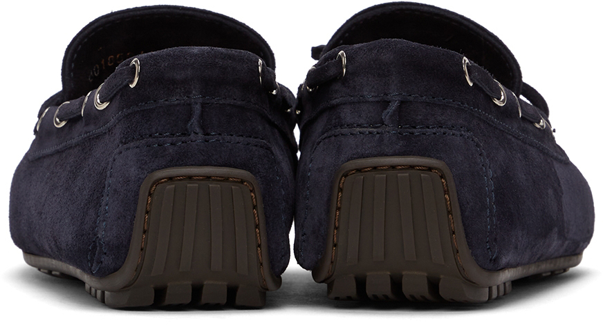 Ralph Lauren Purple Label Navy Harold Tassel Driver Loafers Ralph ...