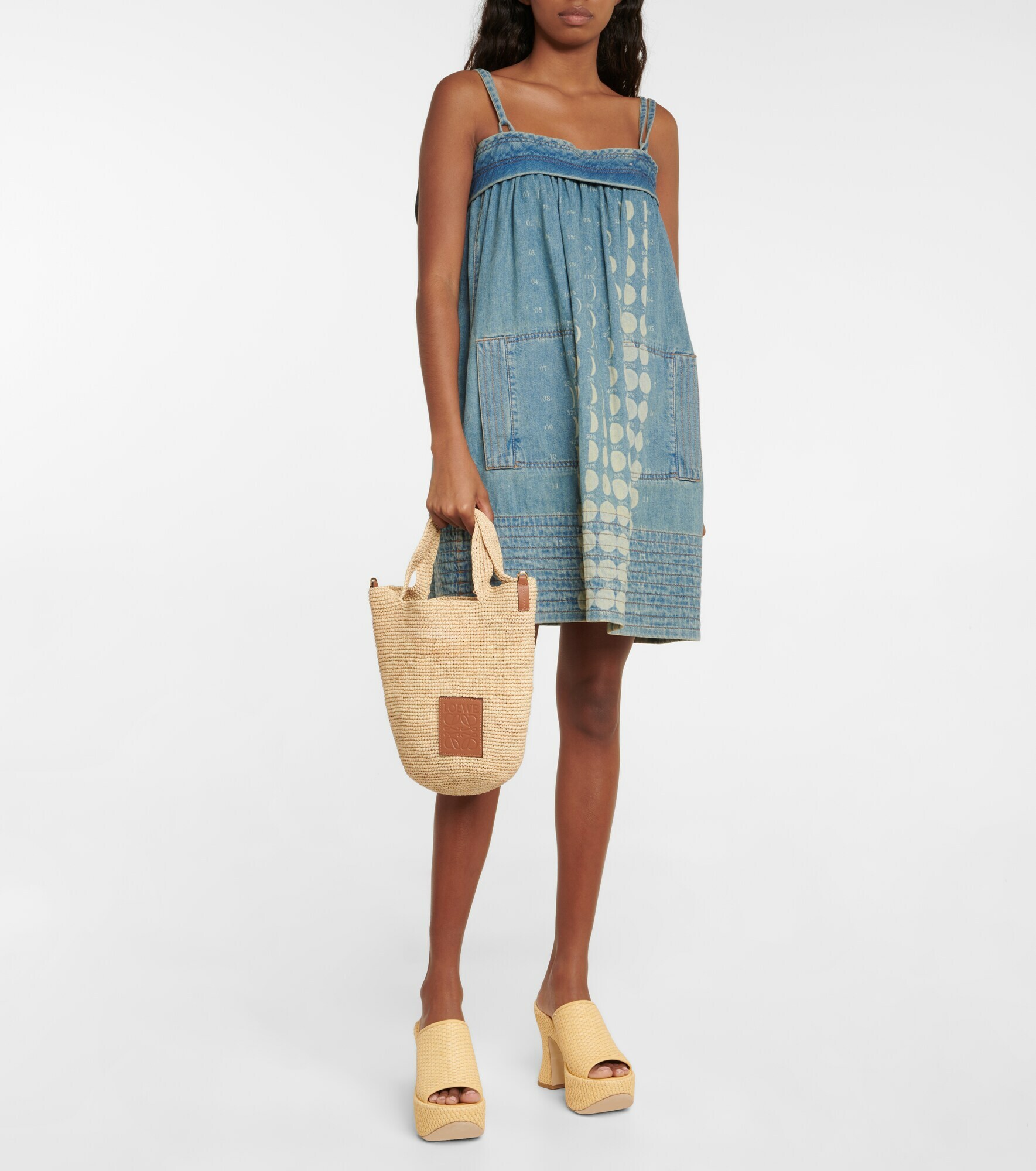 Loewe - Paula's Ibiza Slit Mini raffia tote Loewe