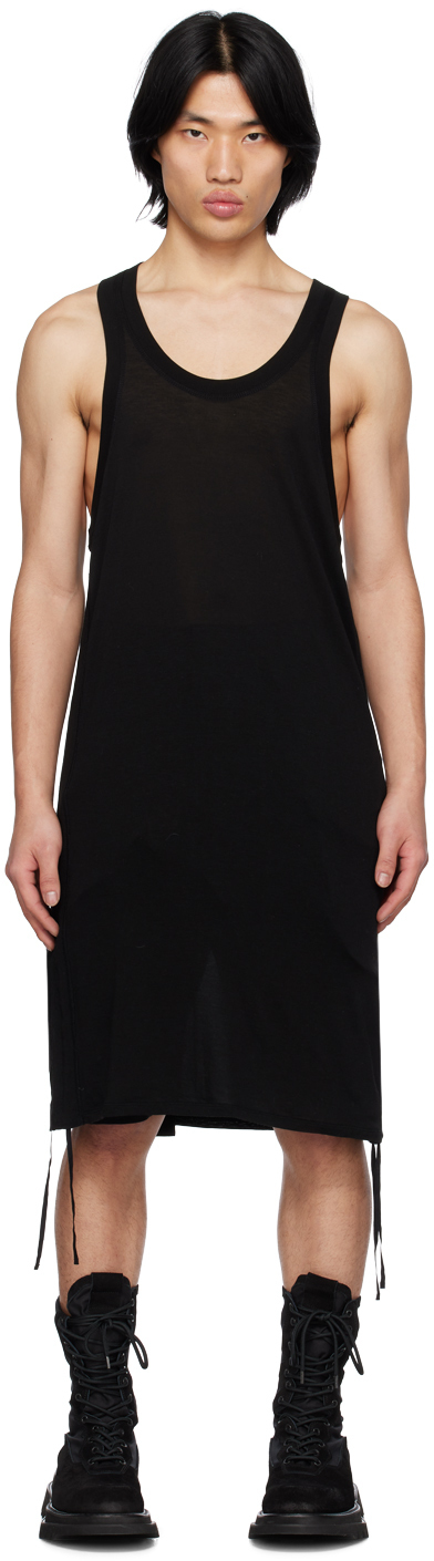 Julius Black Drawstring Tank Top Julius