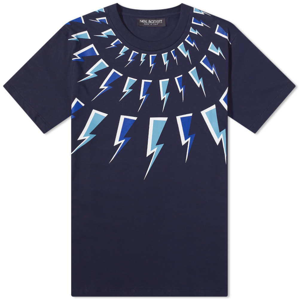 Neil Barrett Fair Isle Comic Bolts Tee Neil Barrett