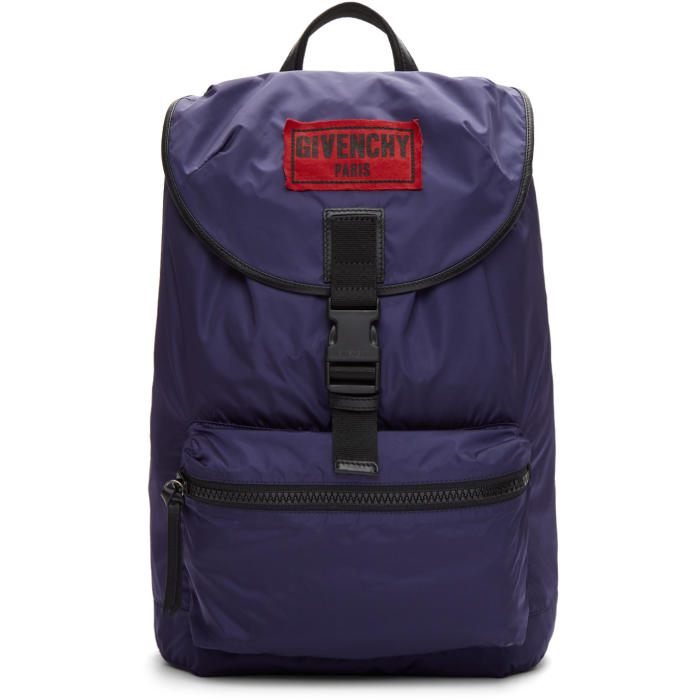 Givenchy Navy Nylon Obsedia Backpack Givenchy