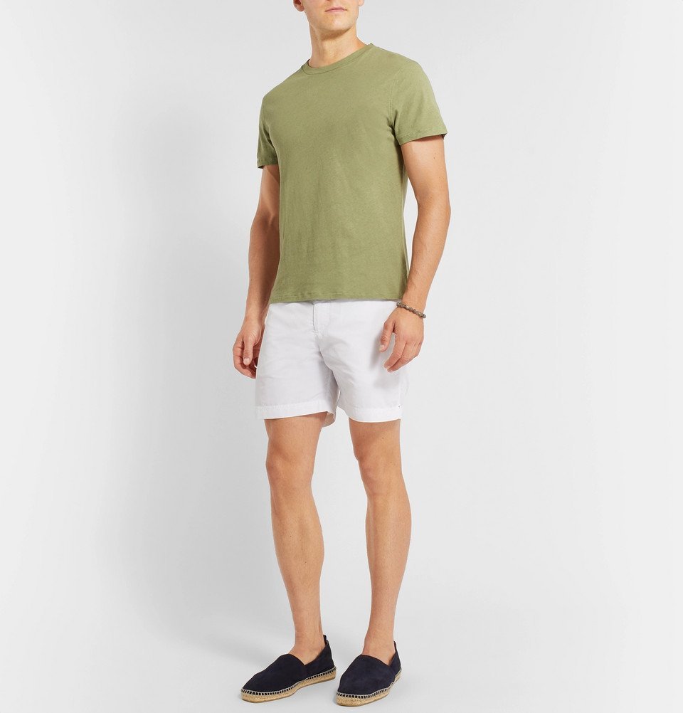 Orlebar Brown - Bulldog Mid-Length Swim Shorts - White Orlebar Brown