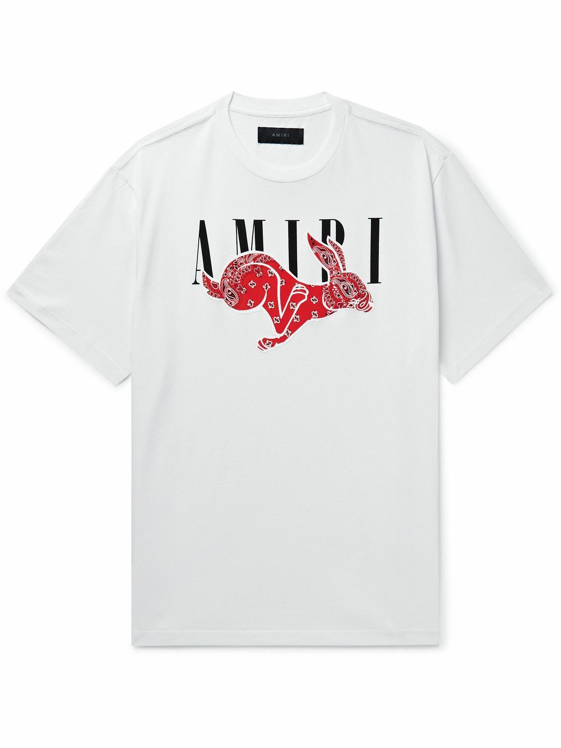 AMIRI - Logo-Print Cotton-Jersey T-Shirt - White Amiri