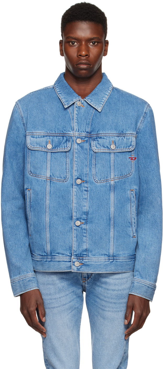 Diesel Blue D-Barcy Denim Jacket Diesel