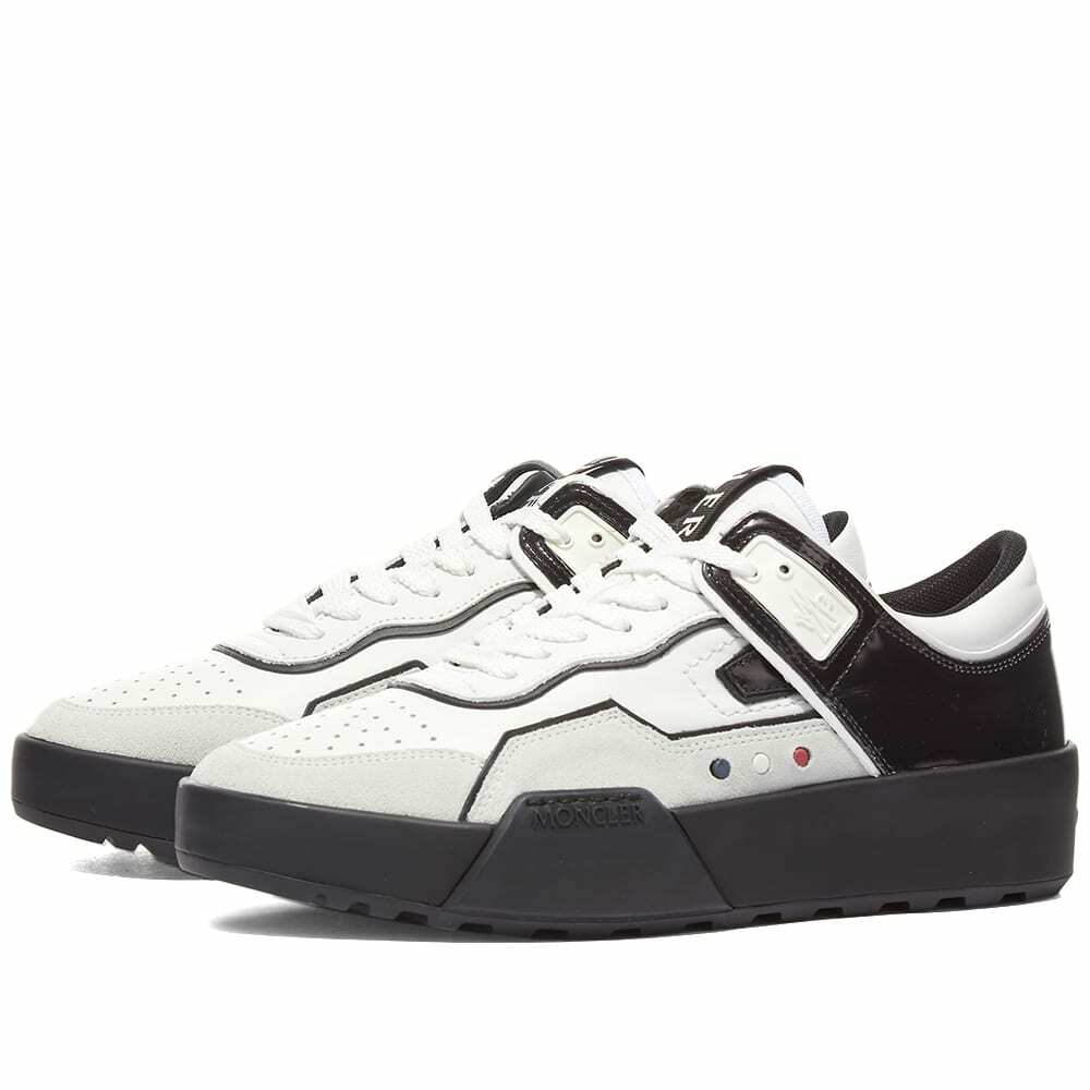Moncler Men's Promyx Space Sneakers in White/Black Moncler