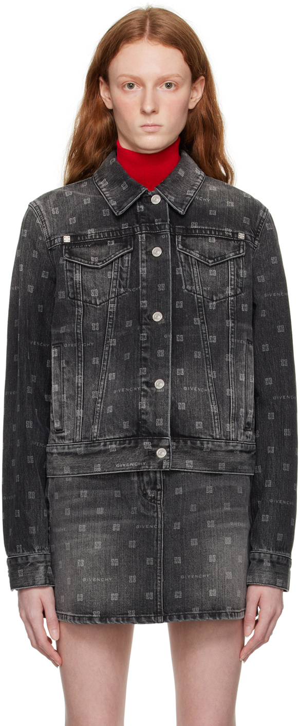Givenchy Black 4G Denim Jacket Givenchy