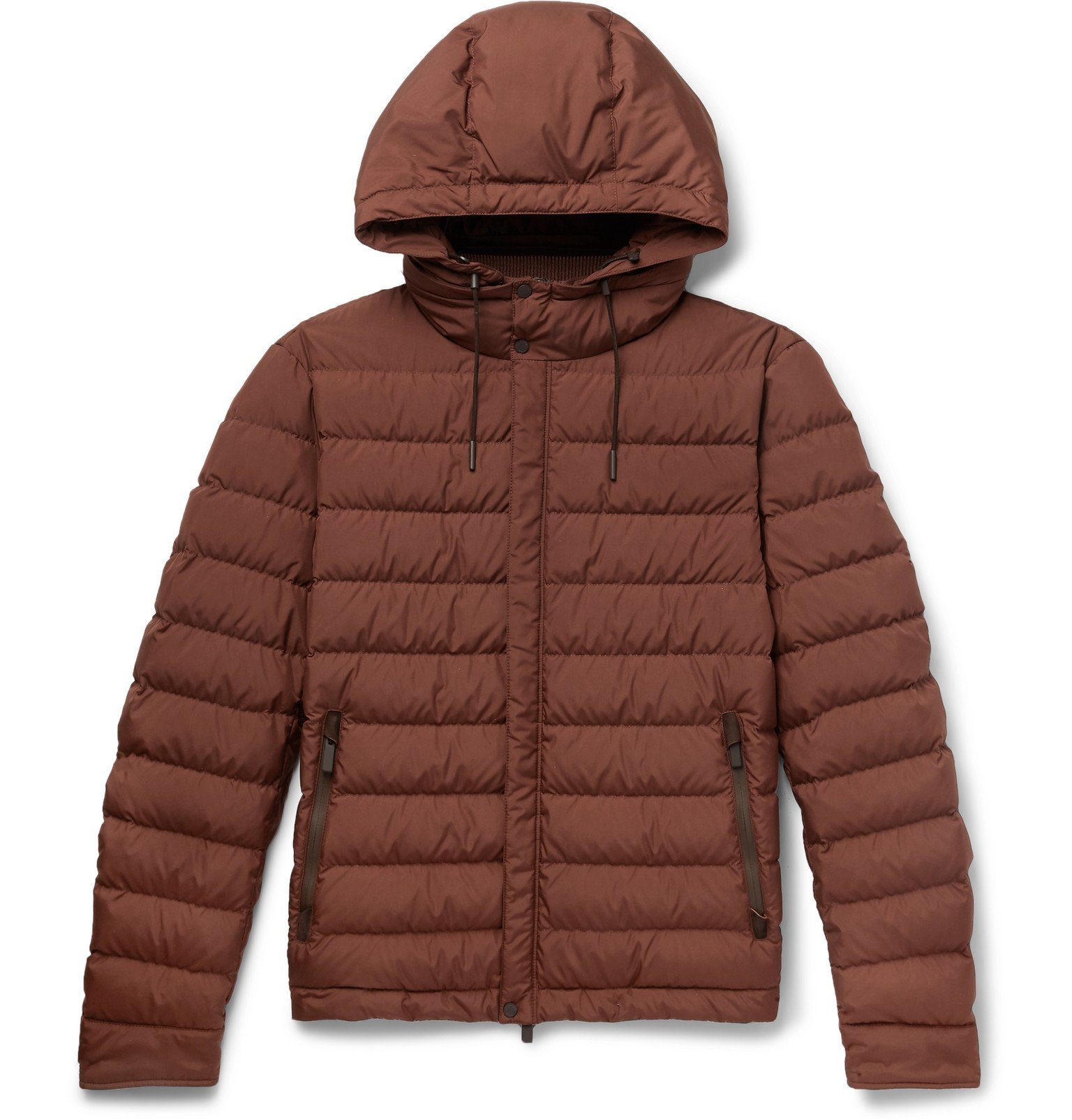 Ermenegildo Zegna - Quilted Shell Hooded Down Jacket - Red Ermenegildo ...