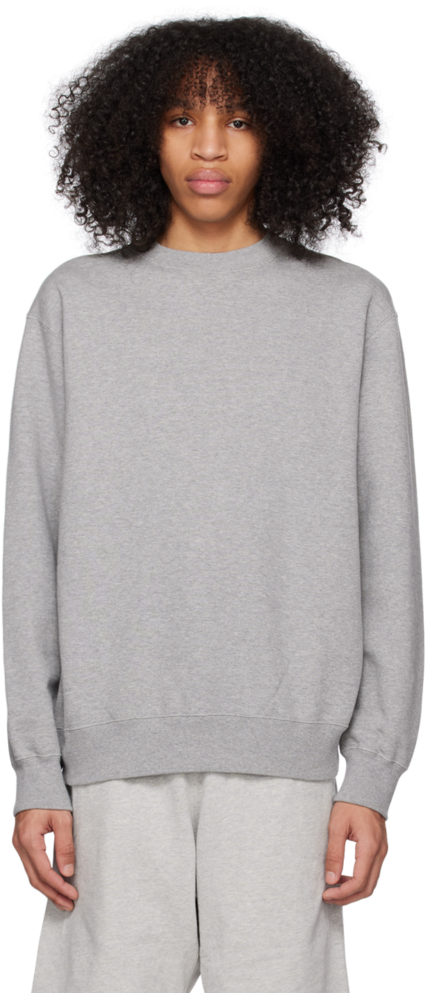 BEAMS PLUS Gray Crewneck Sweatshirt Beams Plus
