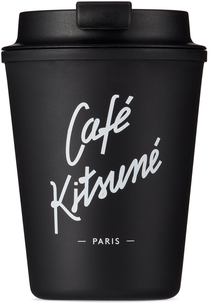 Maison Kitsuné Black 'Café Kitsuné' Tumbler Maison Kitsune