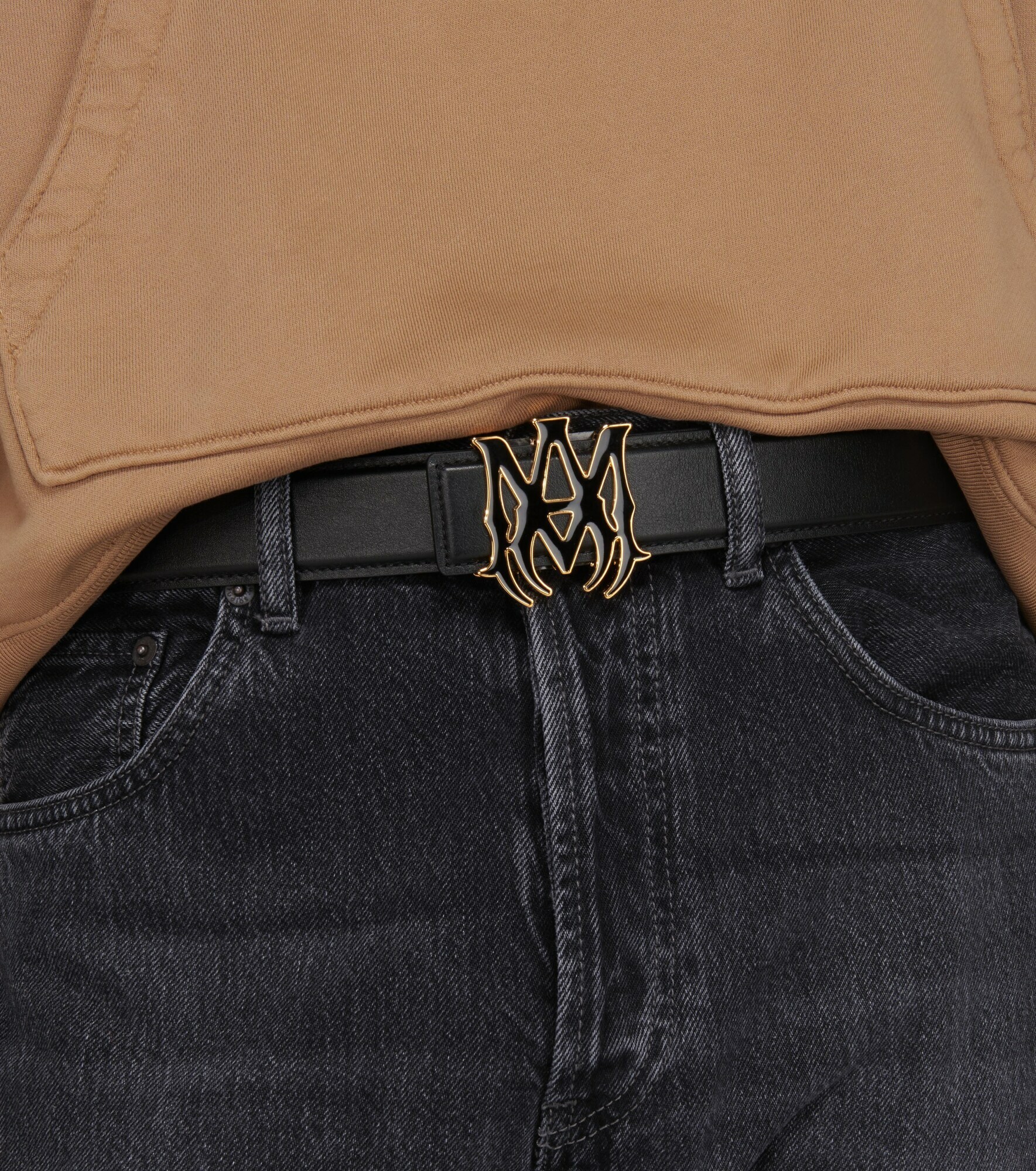 Amiri - Logo leather belt Amiri