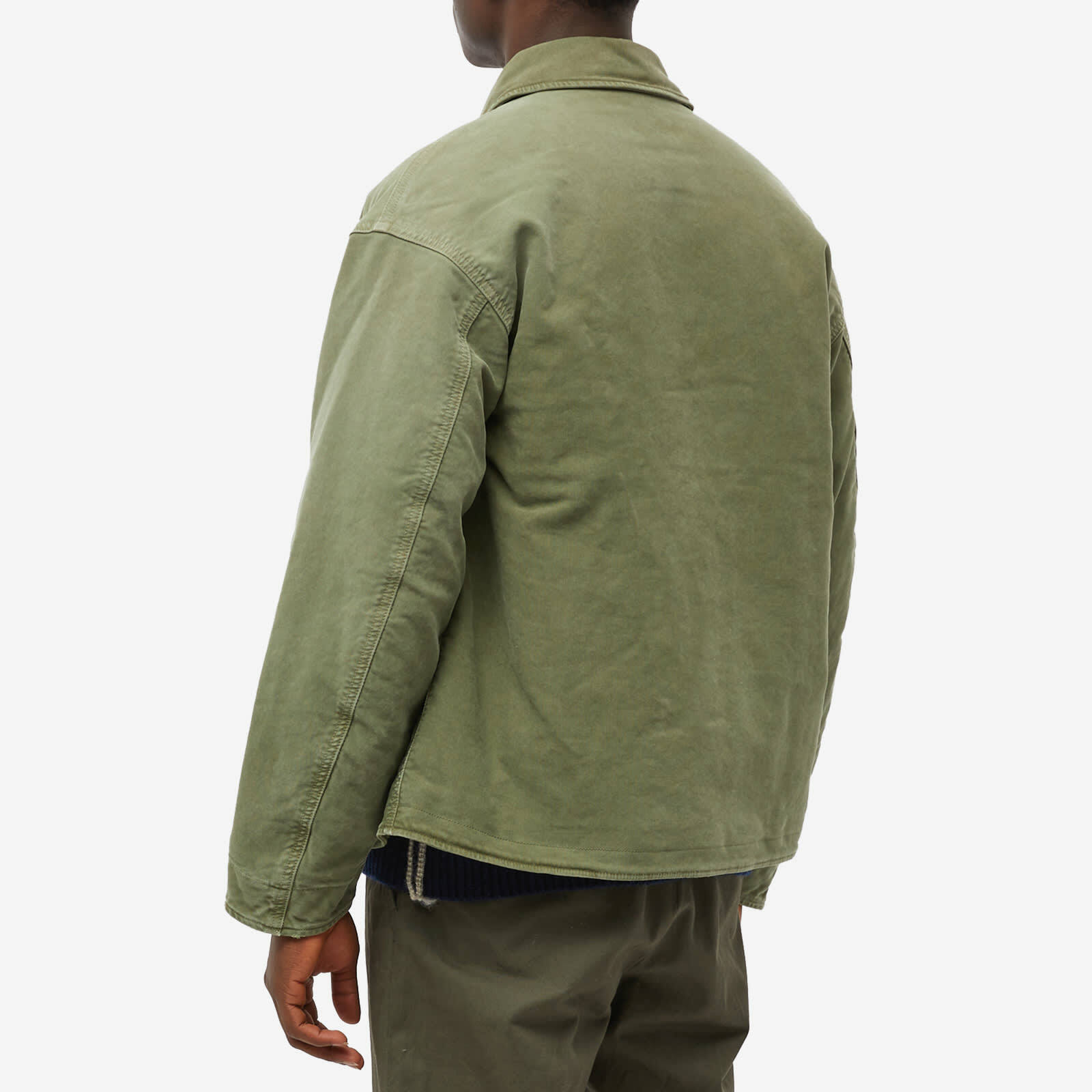 Visvim Men's Deckhand Jacket in Olive Visvim