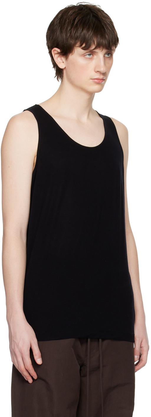 AURALEE Navy Super Soft Tank Top Auralee