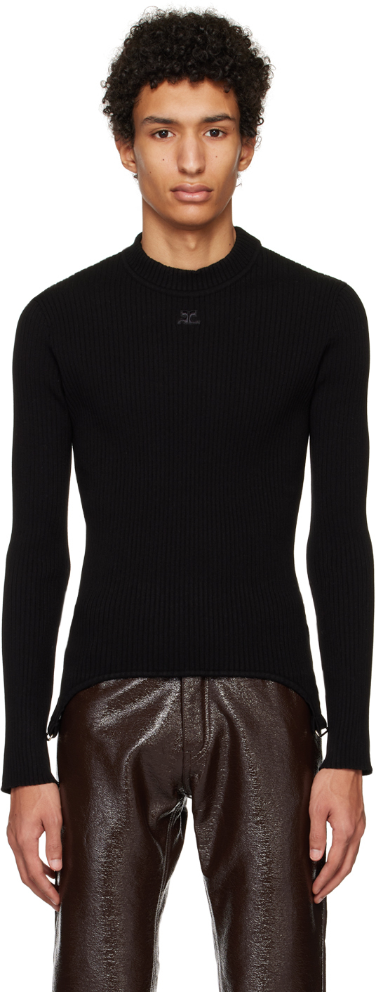 Courrèges Black Embroidered Sweater Courreges