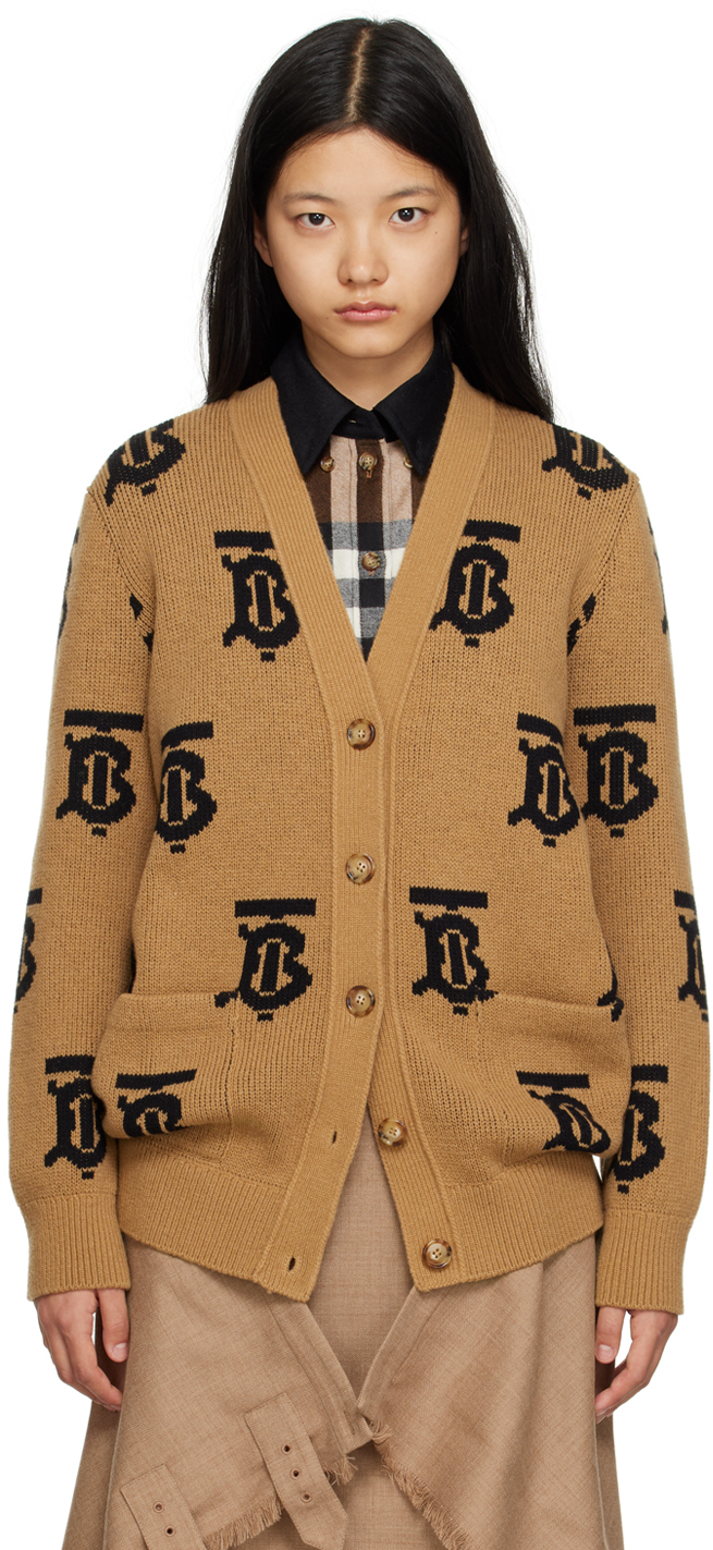Burberry Brown Monogram Cardigan Burberry