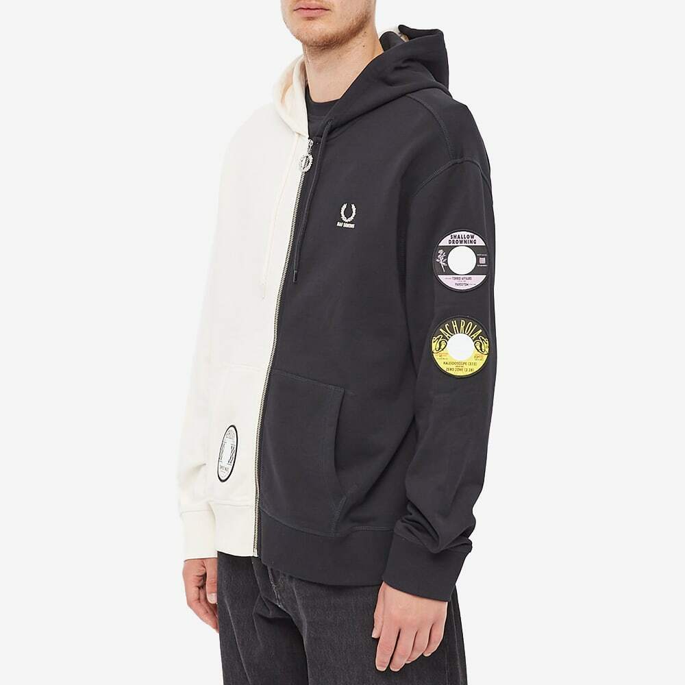 Fred Perry x Raf Simons Patch Zip Hoody in Black Fred Perry x Raf Simons Fred Perry x Raf Simons Patch Zip Hoody in Black Fred Perry x Raf Simons
