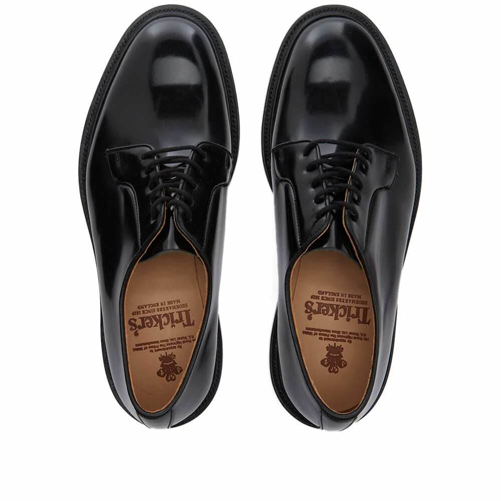 Tricker's Men's Trickers Robert Derby Shoe in Black Bookbinder Tricker's