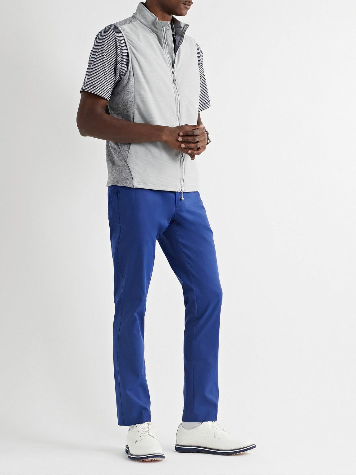 Peter Millar - Raleigh Slim-Fit Tech-Twill Golf Trousers - Blue Peter ...