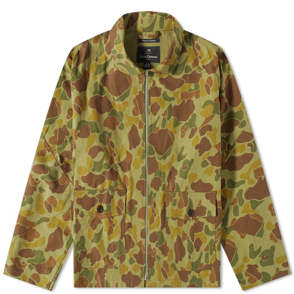 Nigel Cabourn Men's Flight Shirt Jacket in Camo Nigel Cabourn