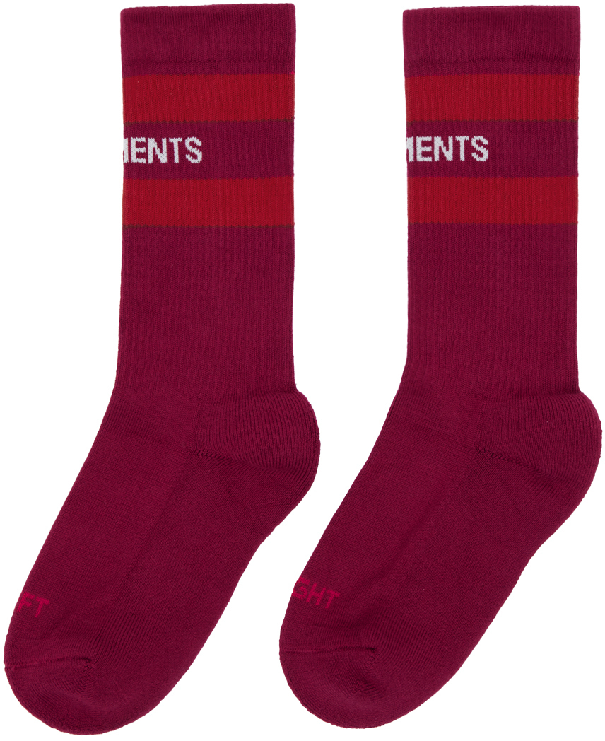 VETEMENTS Red Iconic Socks Vetements